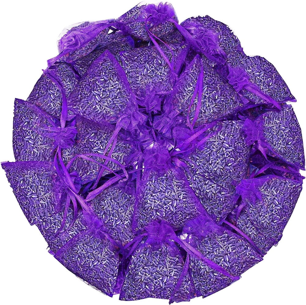 NOGIS 25 Pack Lavender Sachets Bags Bulk French Lavender Sachets for ...