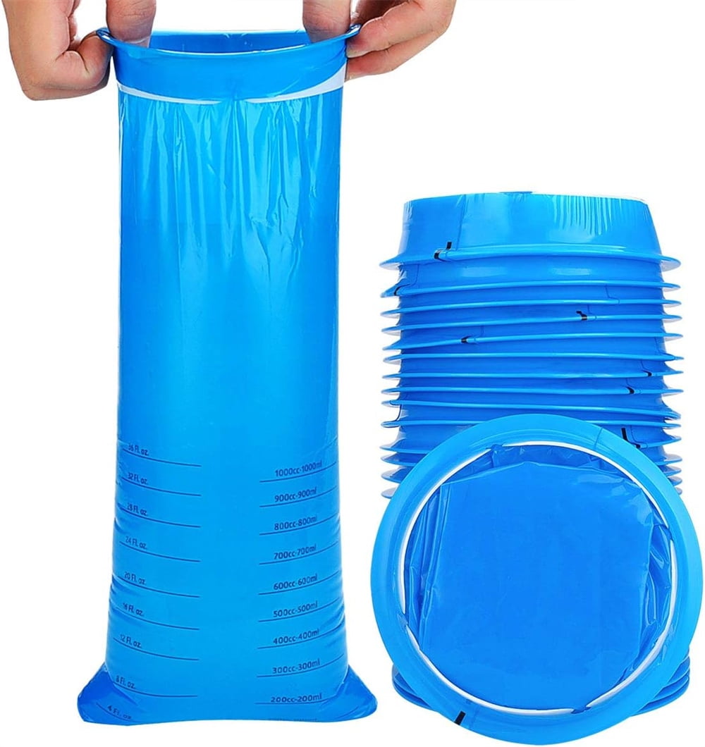 NOGIS 25 Pack Vomit Bags Disposable, 1000ml Barf Bags, Leak Resistant ...