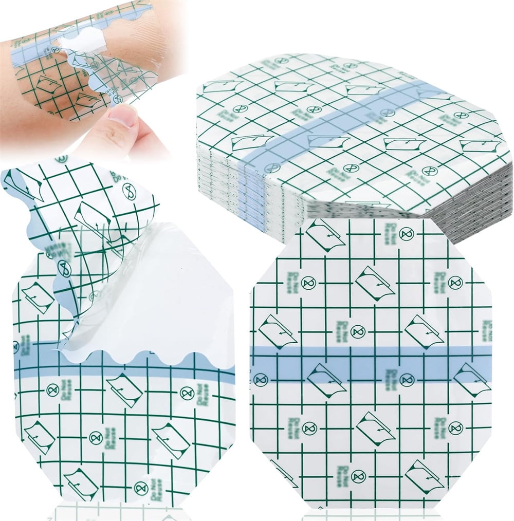 NOGIS 25 Pieces Transparent Stretch Adhesive Bandage Waterproof ...