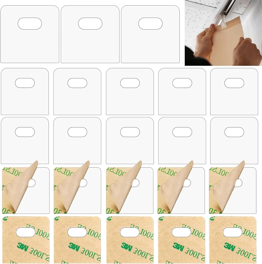 NOGIS (25 Set/50 Pieces) Clear Vertical Blind Repair Tabs, Vertical ...