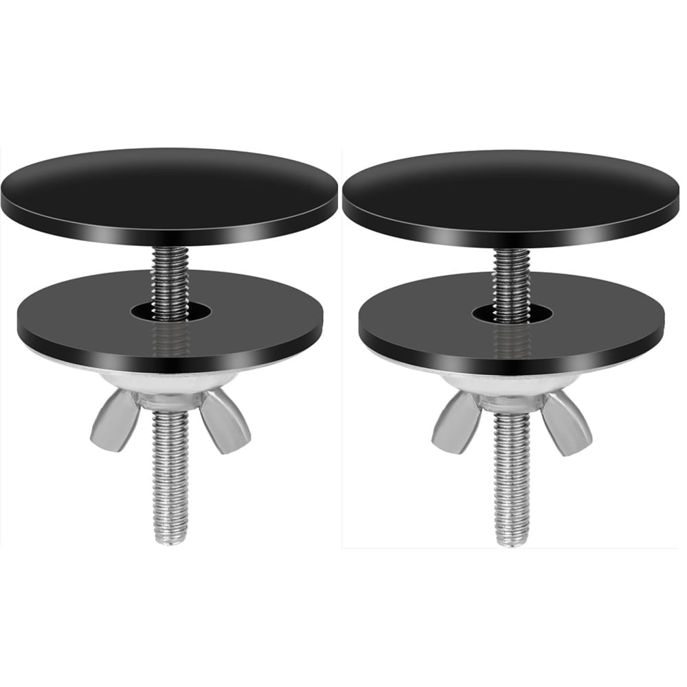 NOGIS 2pcs Kitchen Sink Hole Covers, 2" Black Sink Hole Cap Stainless ...