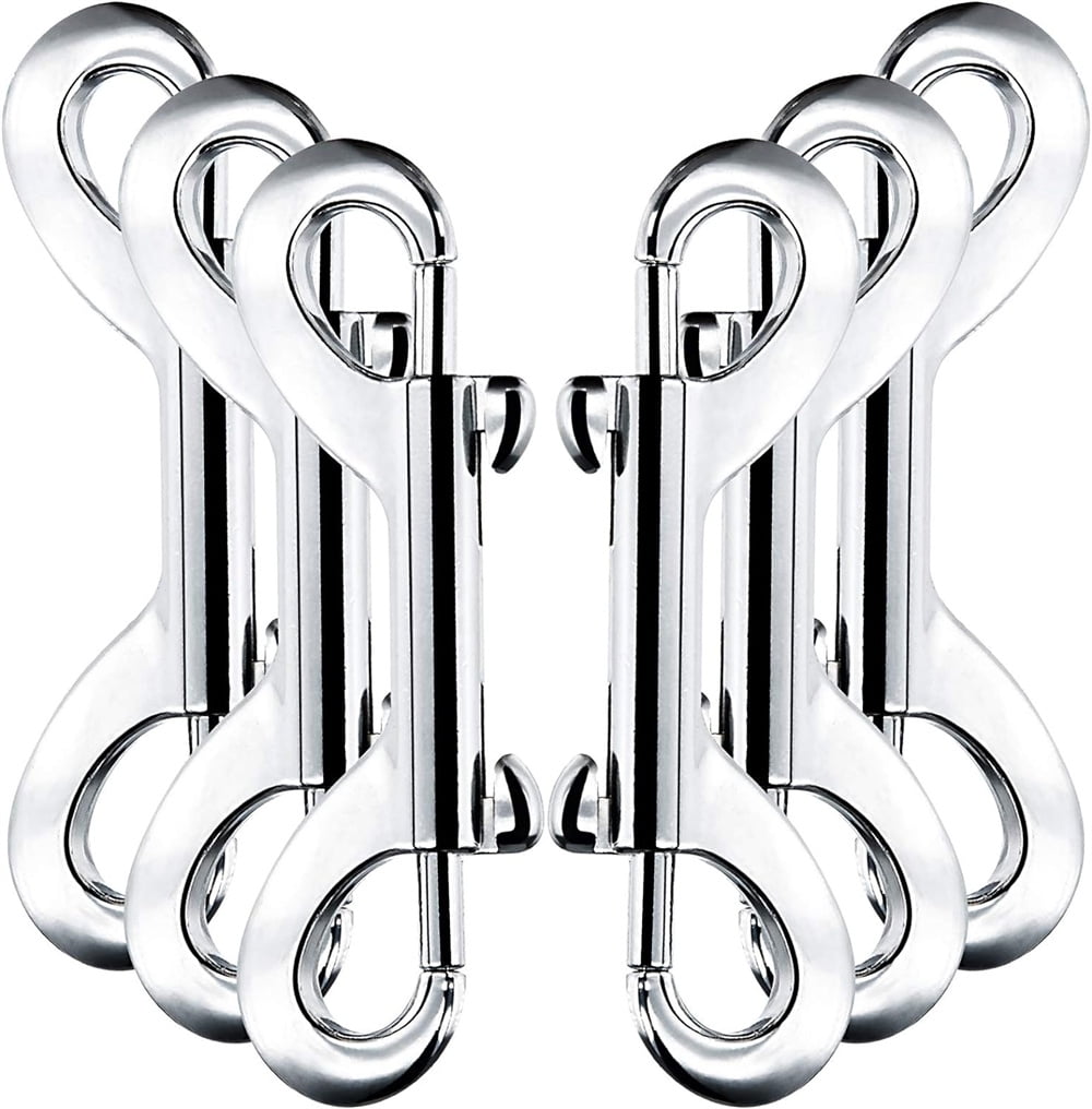 NOGIS 3.5 inch Double Ended Bolt Snaps Hooks 110lbs Load Capacity Zinc ...