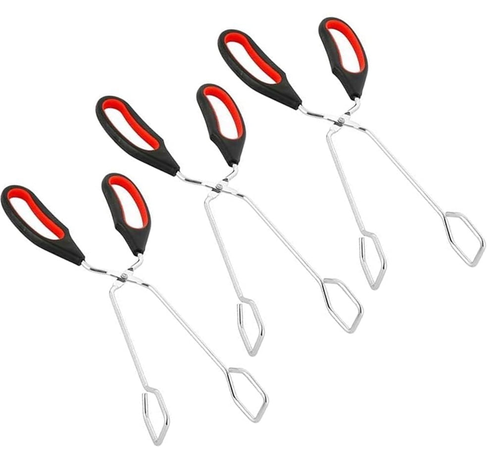 NOGIS 3 Pack 9.2inch Stainless Steel Scissor Tongs, Food Tongs Kitchen ...