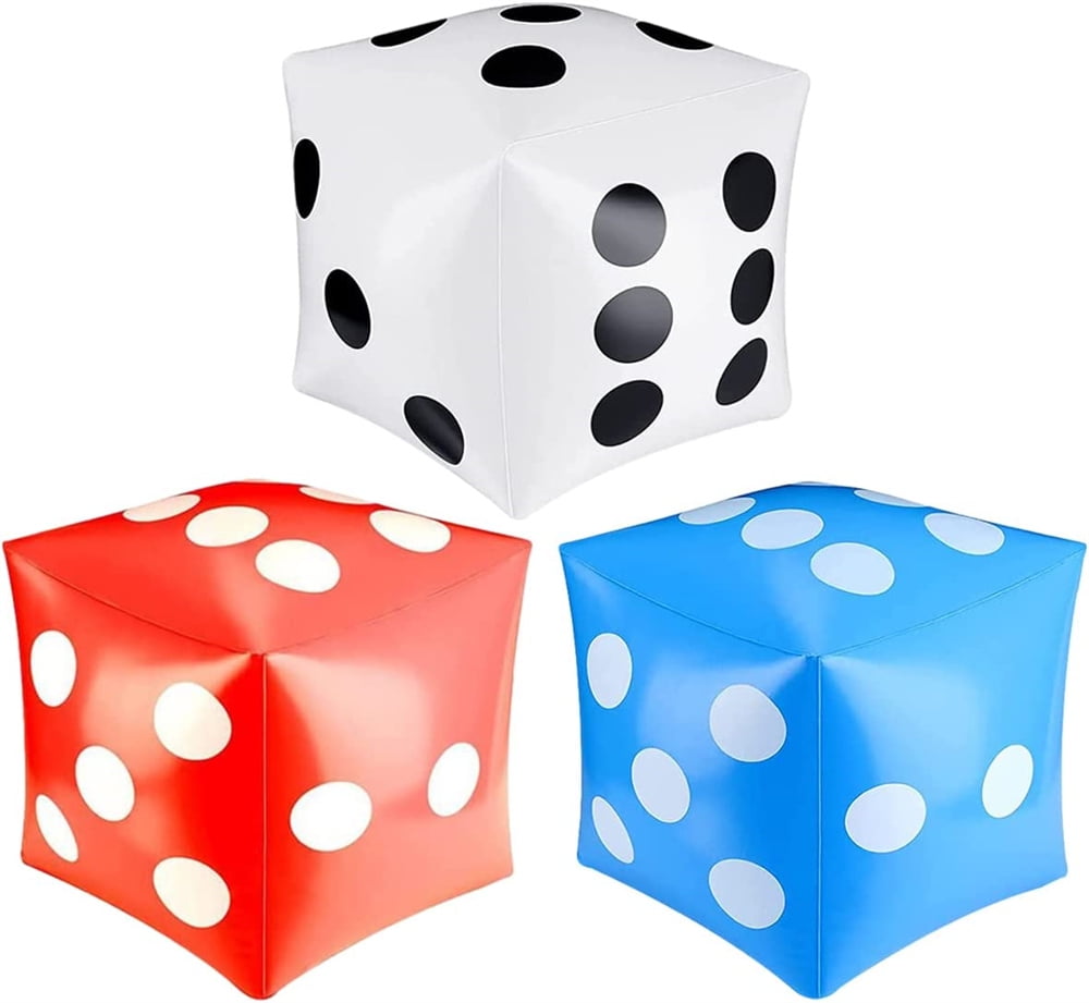 NOGIS 3 Pcs Jumbo Inflatable Giant Dice for Indoor and Outdoor Broad ...