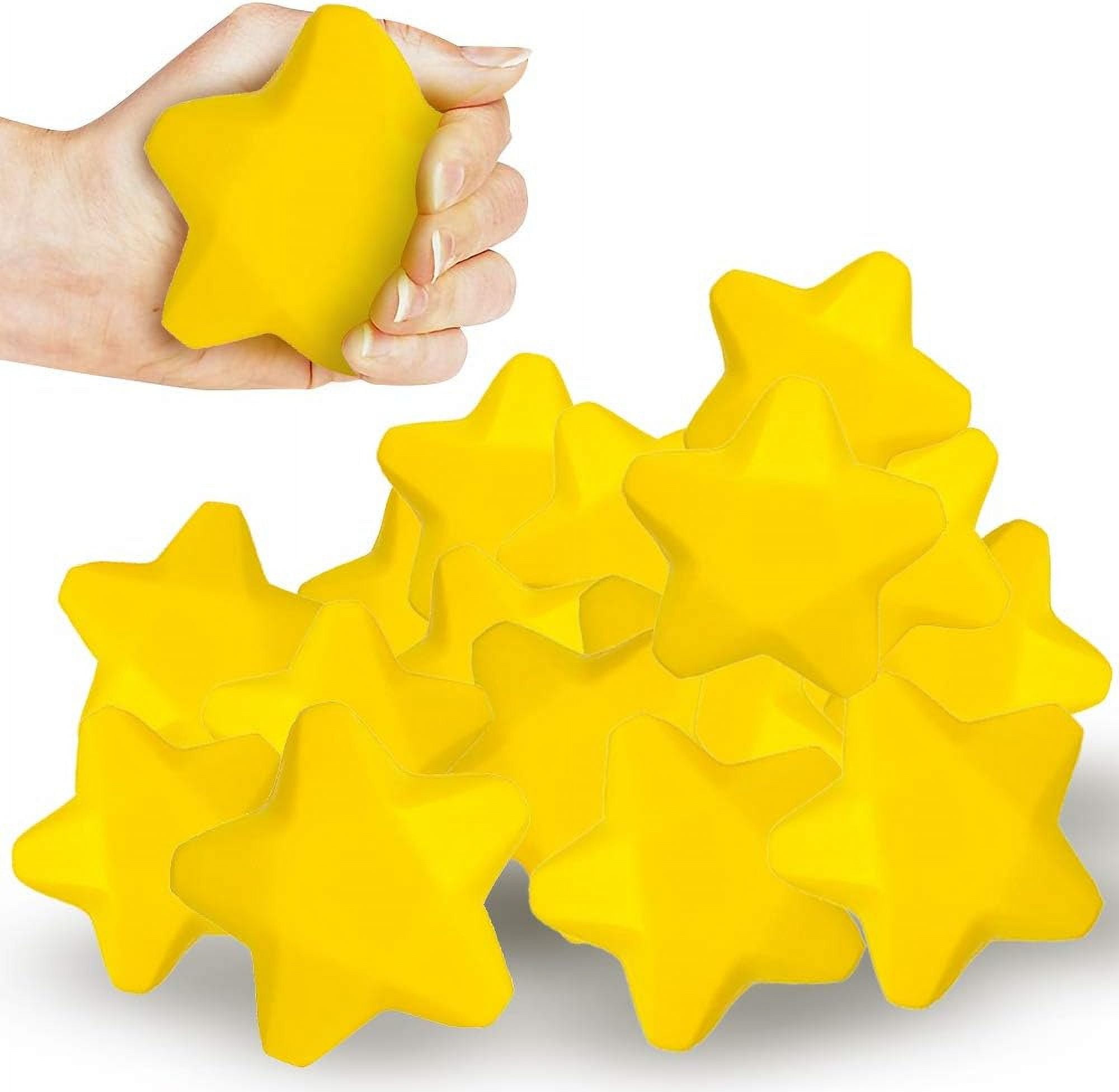 NOGIS 30 Pieces Star Stress Balls,Mini Star Foam Squeeze Ball,Yellow ...