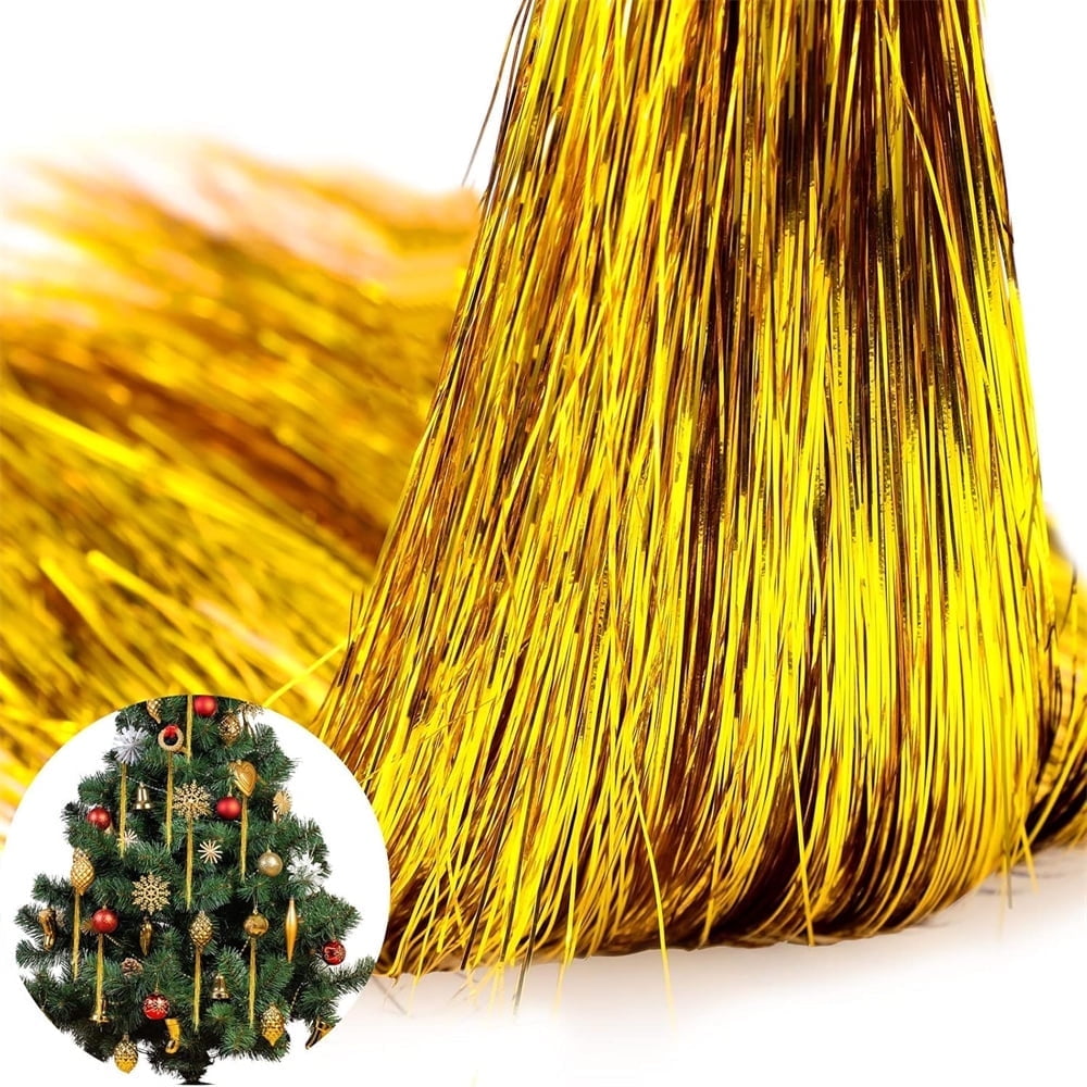 NOGIS 3000 Strands Tinsel Icicles 19.7 inch Christmas Tree Tinsel Foil ...