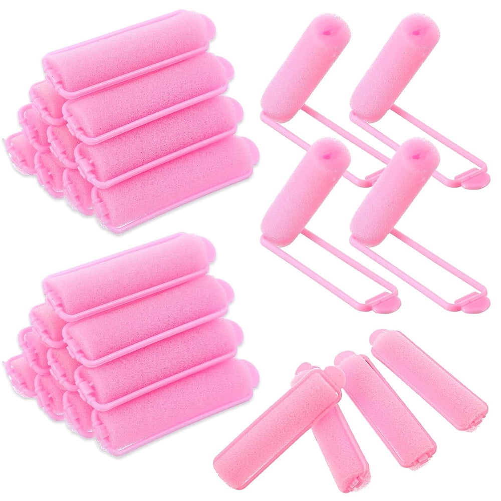 NOGIS 36 Pcs Foam Sponge Hair Rollers Women 0.78 Inch Soft Sleeping ...