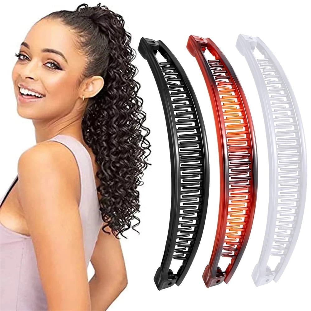 NOGIS 3Pcs Banana Hair Clips for Women, Vintage Large Claw Clips for ...