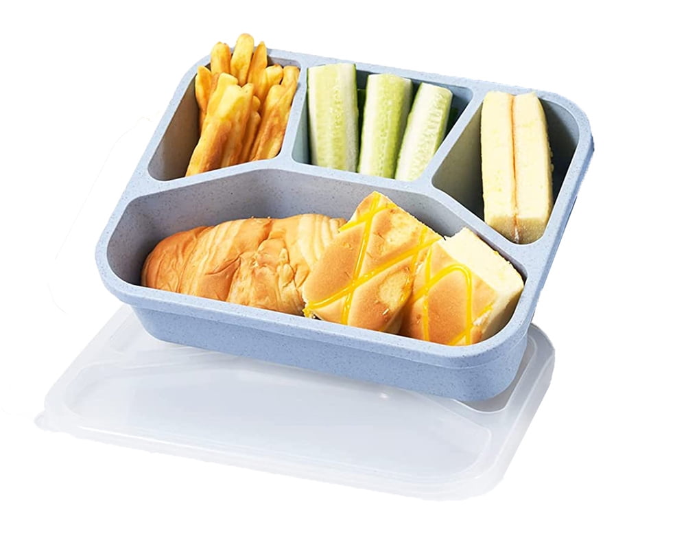 NOGIS 4 Compartment Meal Prep Lunch Containers for Adults, 1 Pack Lunch ...