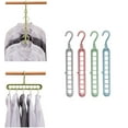 NOGIS 4 Packs of Hangers Space Saving for clothes, Hanger Organizer ...