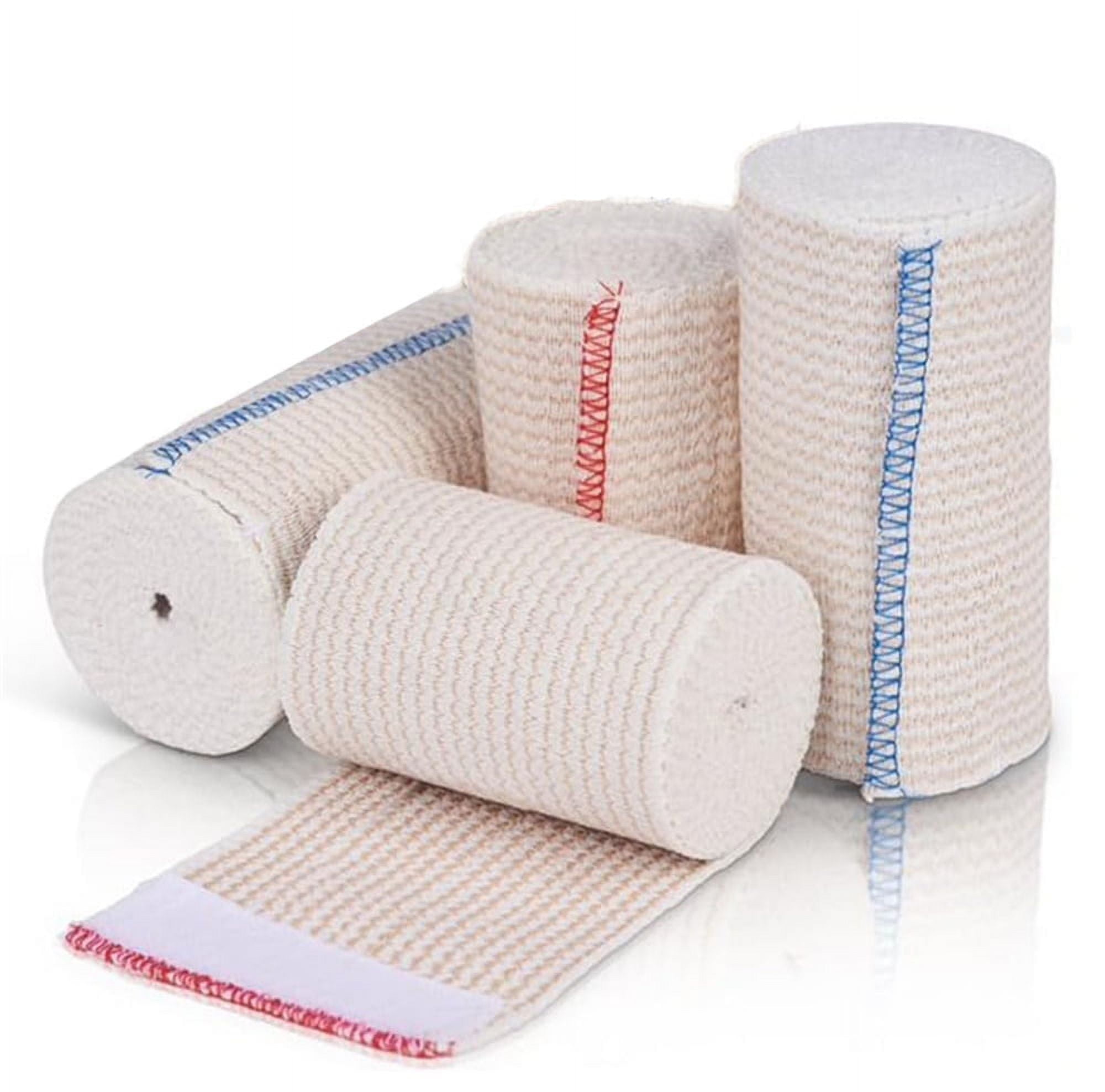 NOGIS 4 Pcs Elastic Bandage Wrap Compression Bandage with Self Closure ...