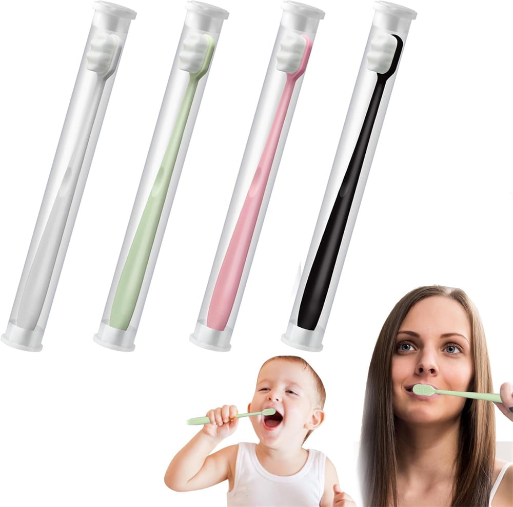 NOGIS 4 Pieces Extra Soft Toothbrush Micro-Nano Toothbrush with 20000 ...