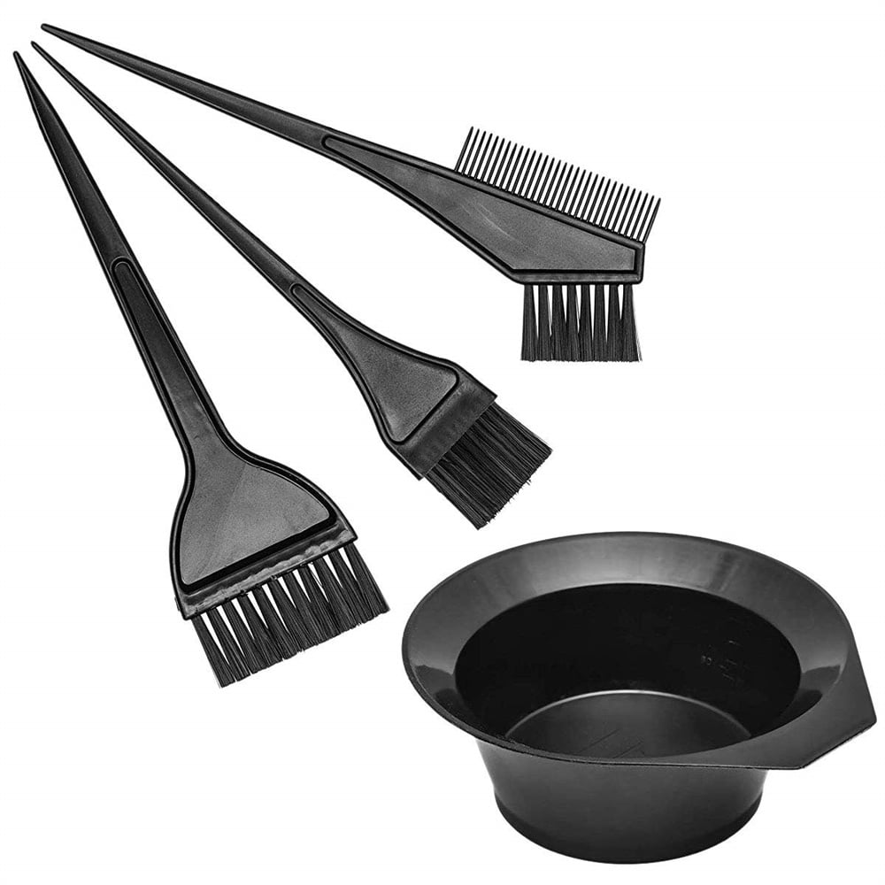 NOGIS 4 Pcs Salon Hair Coloring Dyeing Kit Plastic Dyeing Bowl Comb Kit ...