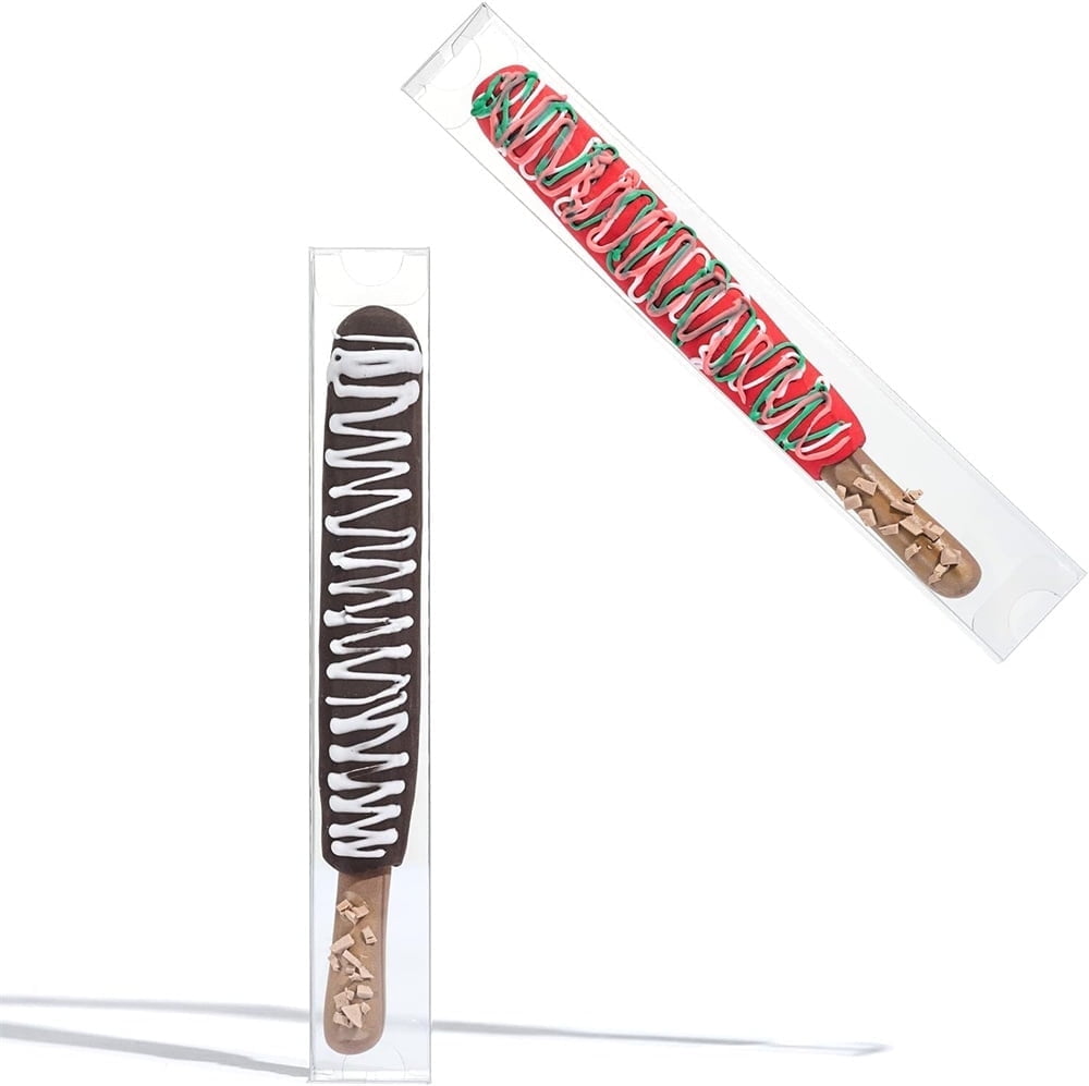 NOGIS 40 Pack 1 x 1 x 8 inches Individual Chocolate Covered Pretzel ...