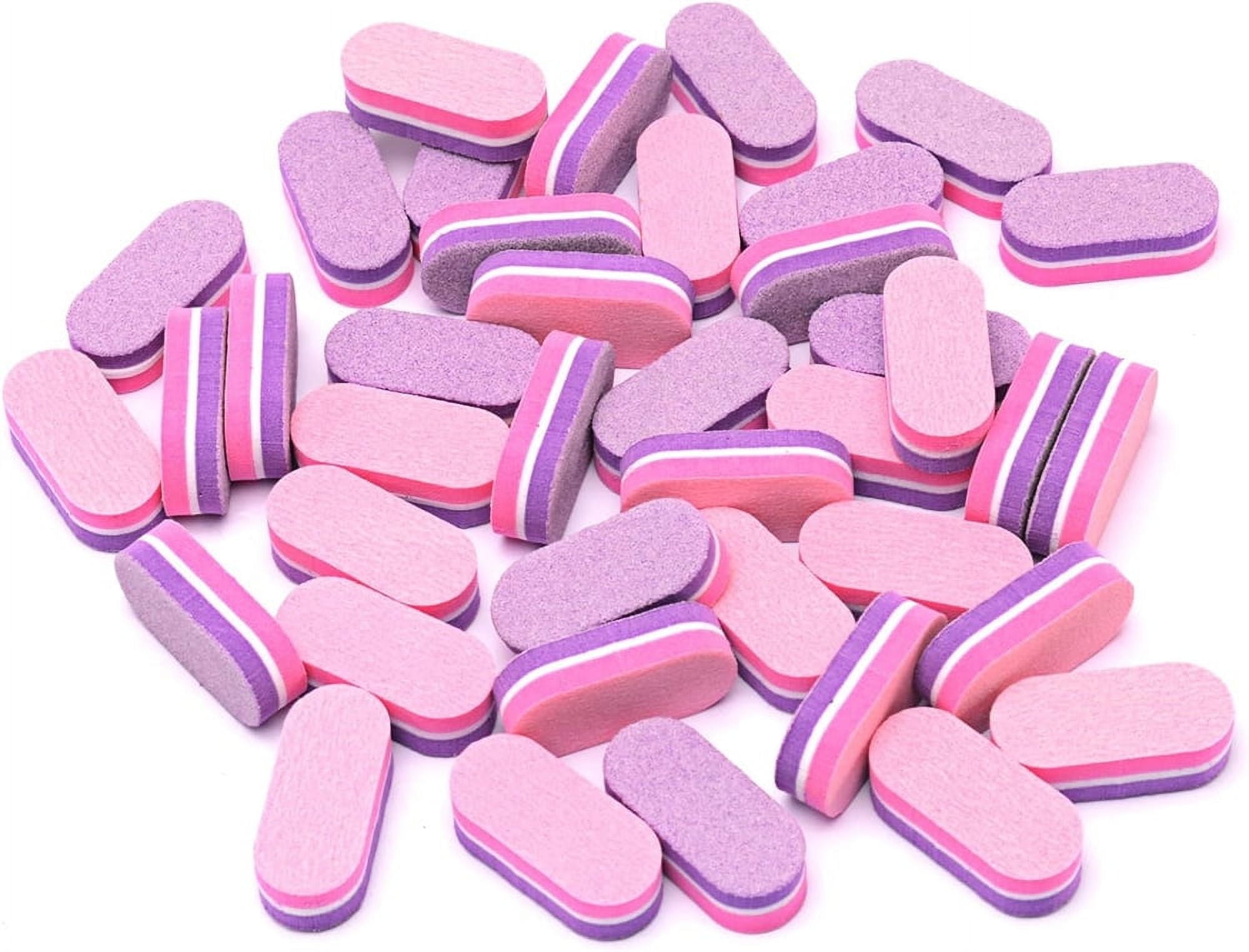 NOGIS 40Pcs Mini Nail Buffer Blocks Grit Sponge Nail Polish Sanding ...