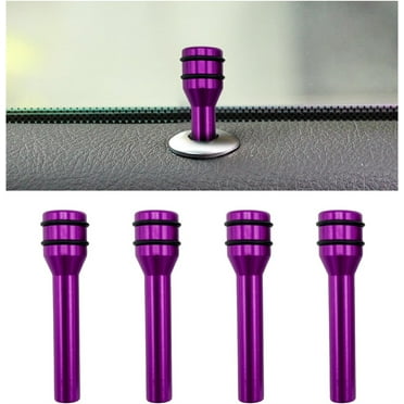 4pcs Green Car Door Lock Knobs Interior Door Lock Knob Aluminum Alloy ...