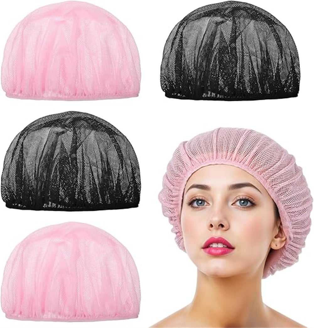 NOGIS 4pcs Mesh Sleeping Caps for Curly Hair, Mesh Sleep Bonnets For ...