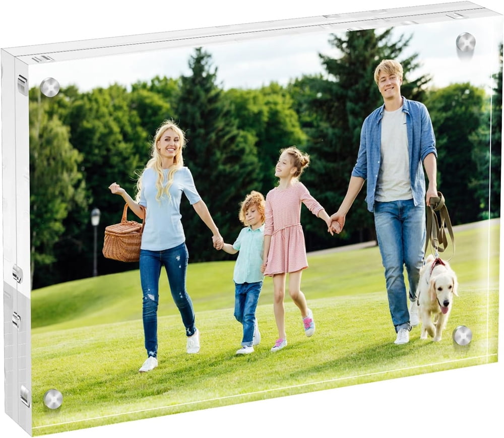 NOGIS 4x6 Acrylic Magnetic Picture Frame for Desktop Display, 20mm ...