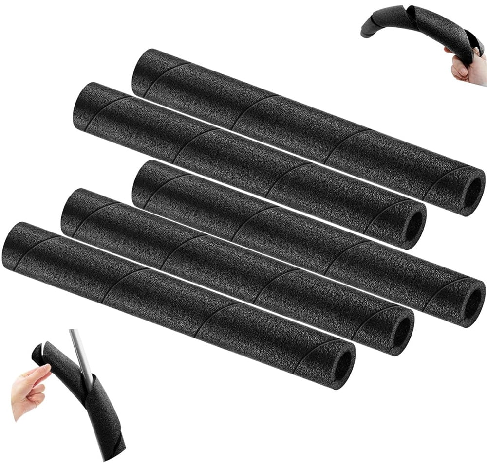 NOGIS 5 Pack Pipe Insulation Foam Tube, 15.7 Inches Black Pool Noodles ...