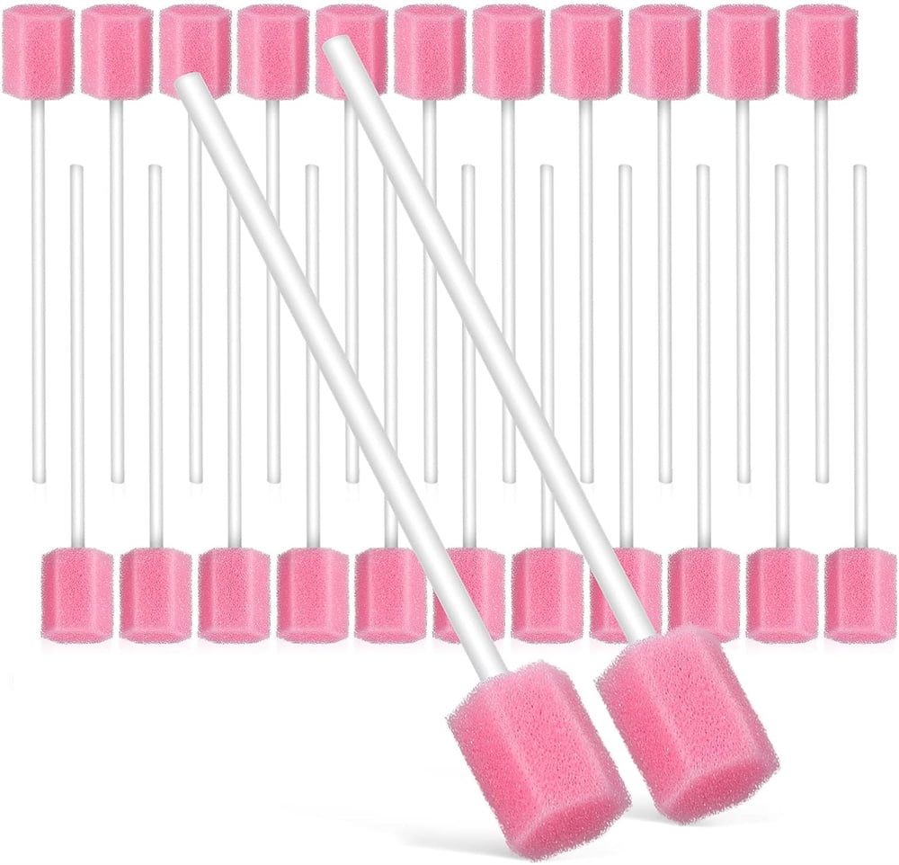 NOGIS 50 Pcs Oral Swabs-Unflavored & Sterile Disposable Oral Care Swabs ...