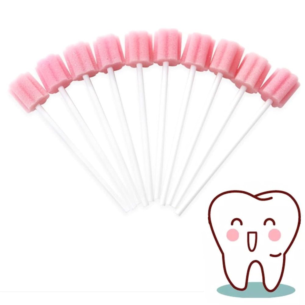 NOGIS 50 Pieces Disposable Oral Swabs Bulk Mouth Sponge Stick ...