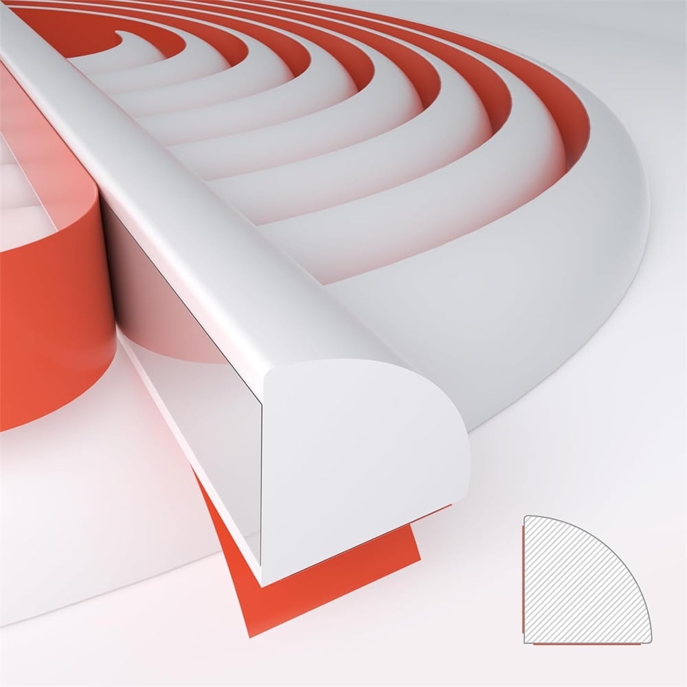 NOGIS 59 Inch Flexible Quarter Round Molding, Silicone Rubber Peel and ...