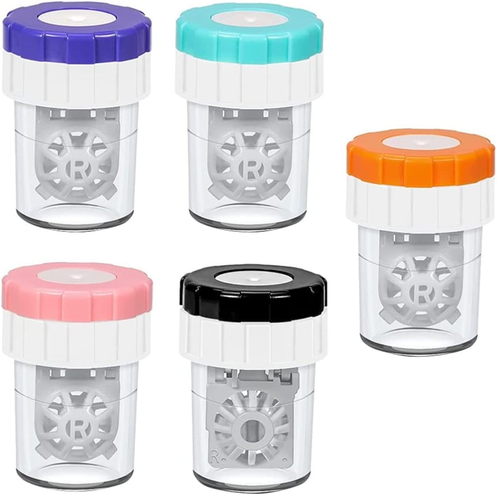 NOGIS 5pcs Manual Contact Lens Washer Rotating Contact Lens Cleaner ...