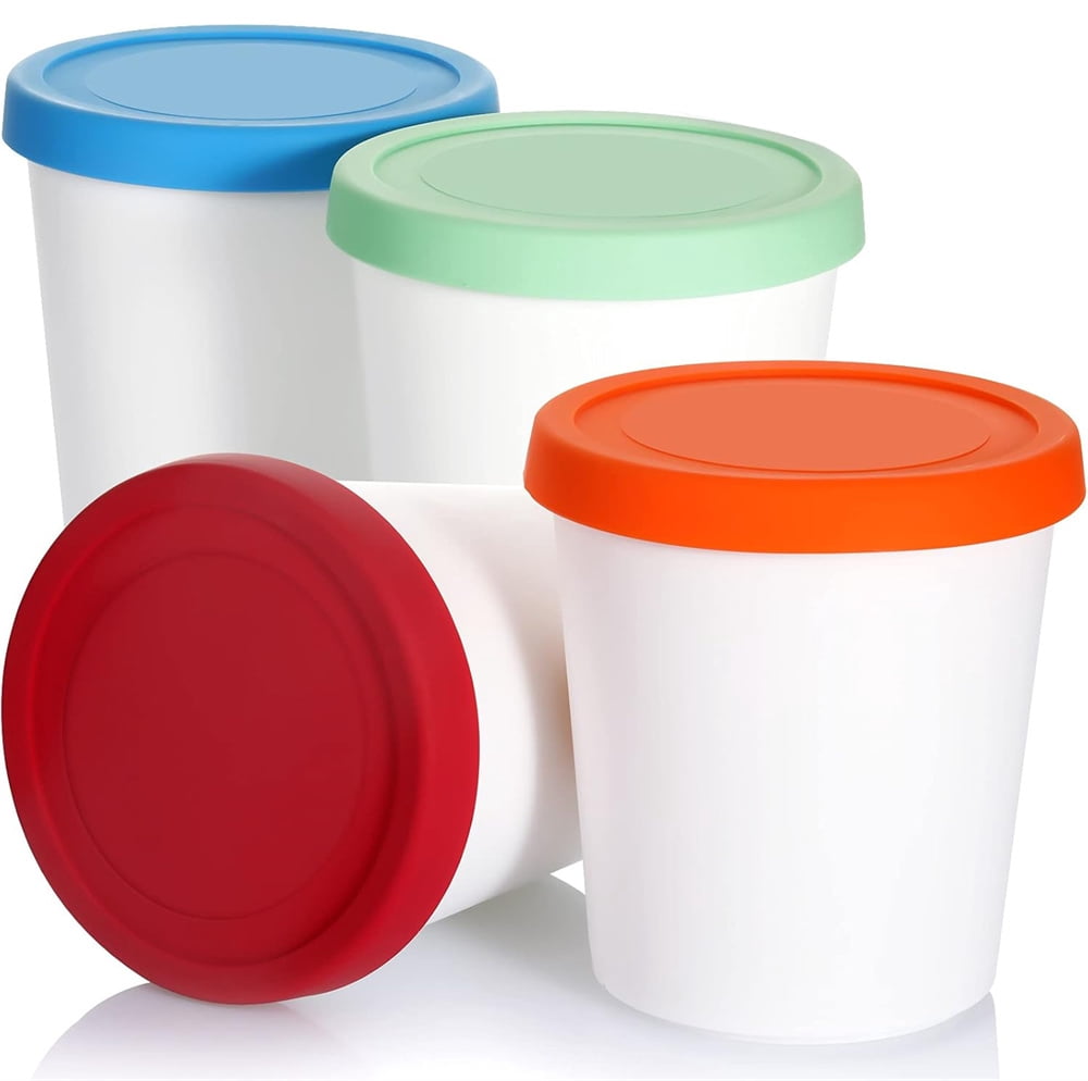 NOGIS 6 Oz Ice Cream Containers for Homemade, Ice Cream Containers with ...