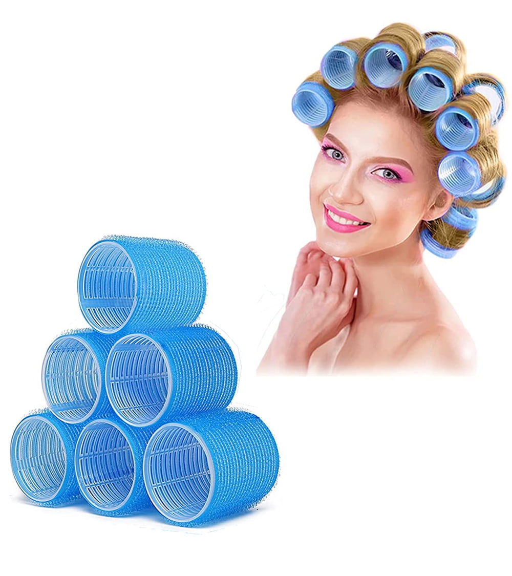 NOGIS 6 PCS Large Size Hair Roller-Self Grip Hair Curler Large Sized ...