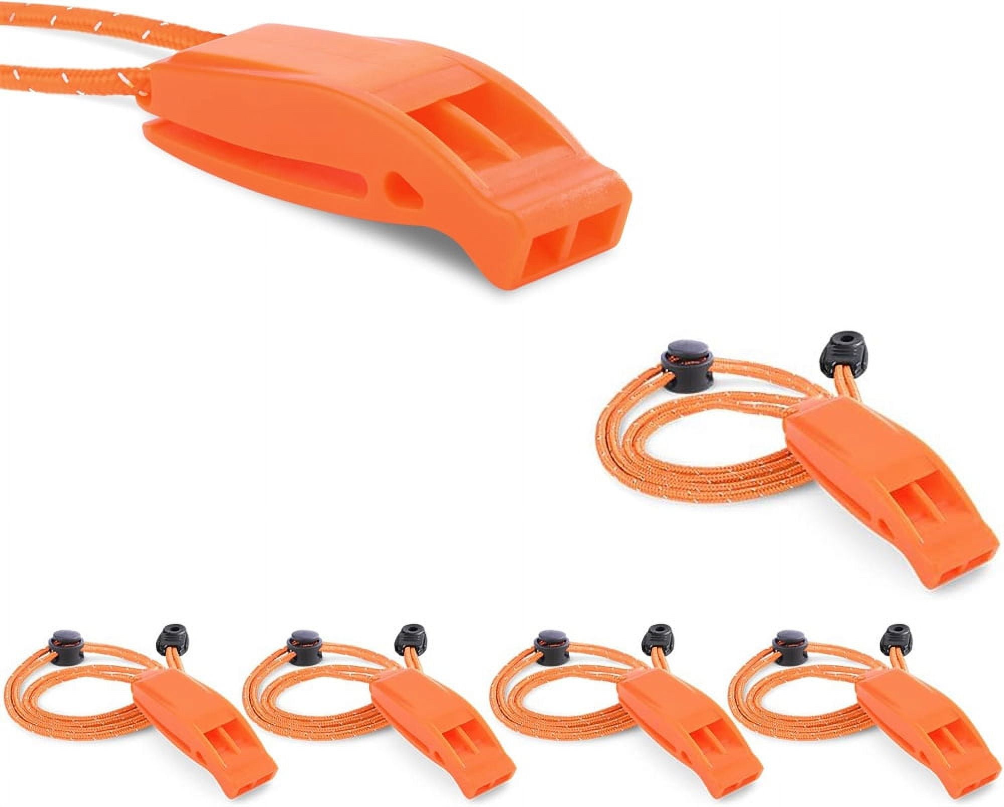 NOGIS 6 Pack Emergency Whistles, Loud Shrill Safety Whistle with ...