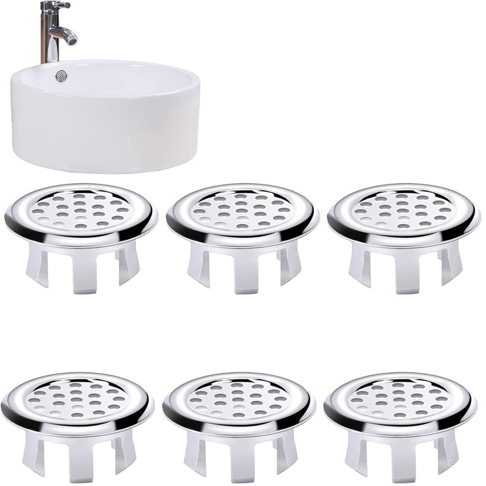 NOGIS 6 Pack Sink Overflow Ring Bathroom Sink Overflow Trim Ring ...