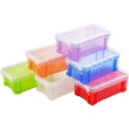 NOGIS 6 Pack Small Plastic Storage Box with Lid, 5.3"x3"x2" Stackable ...