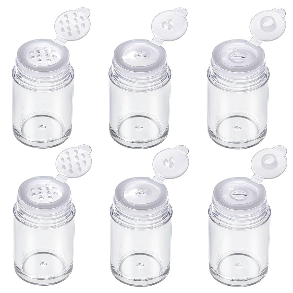 NOGIS 6 Pcs 10ml Loose Powder Jar Empty Plastic Loose Powder Container ...