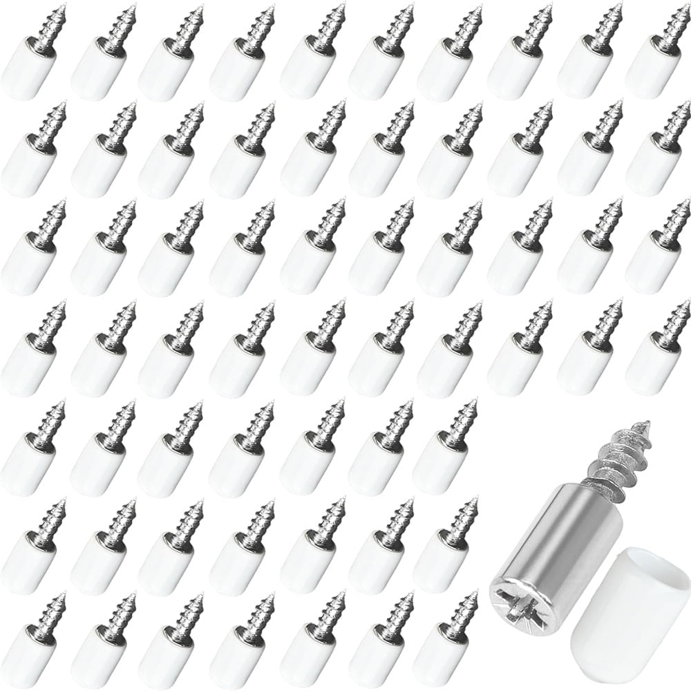 NOGIS 60 Pcs Self-Tapping Screws Cabinet Laminate Support, Non-Punching ...