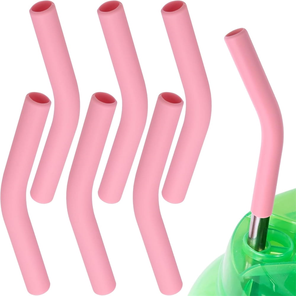 NOGIS 6Pcs Metal Straw Silicone Tips 5/16 in Wide(8mm Outer Diameter ...