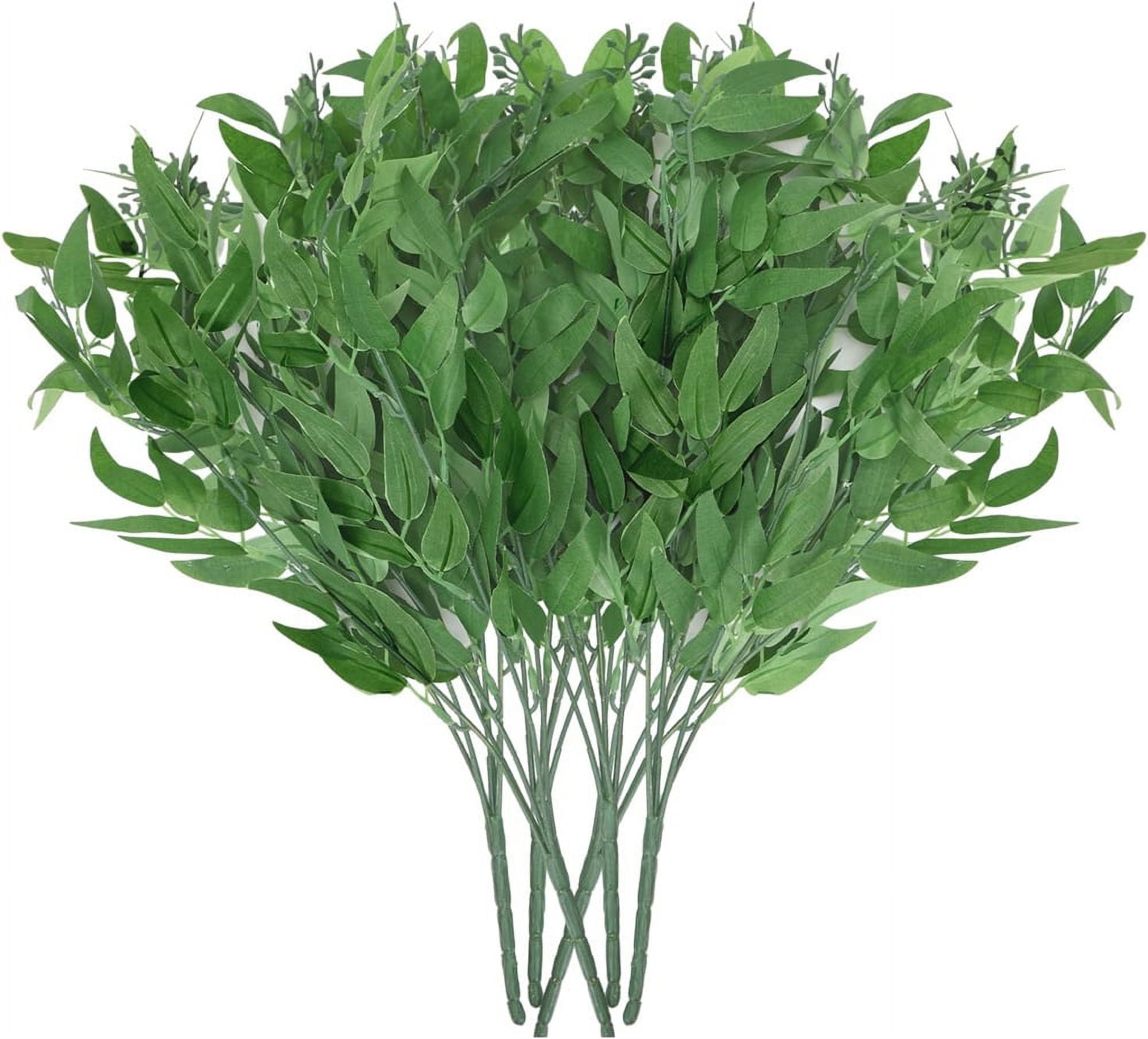 NOGIS 6pcs Artificial Italian Ruscus Greenery Stem-Faux Floral Hanging ...
