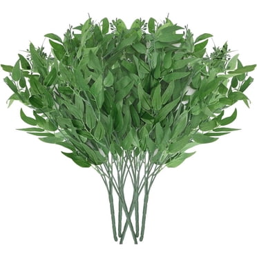"Husfou Artificial Italian Ruscus Stems 25.6"" - 6 Pack for Wedding ...
