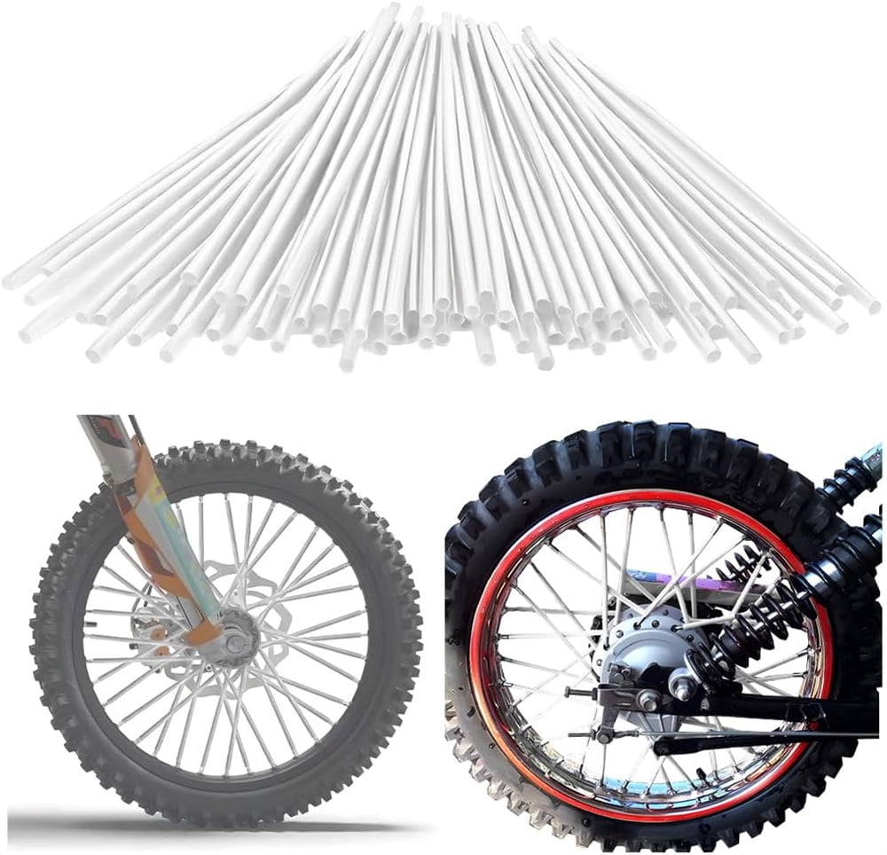 NOGIS 72 Pcs Bike Spoke Skins, Bicycle Spoke Covers, Dirt Bike Rim ...