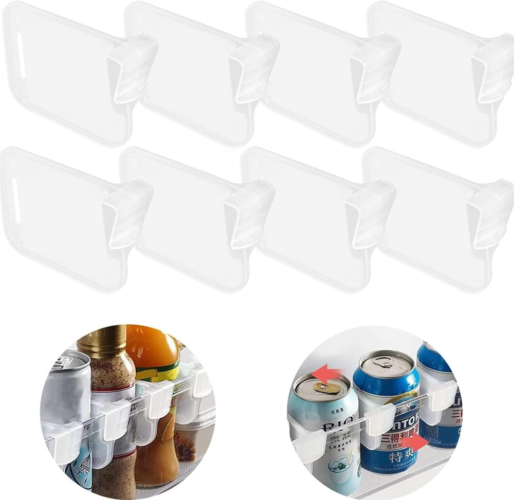 NOGIS 8Pcs Fridge Drawer Divider,Clear Refrigerator Organizer Bins ...