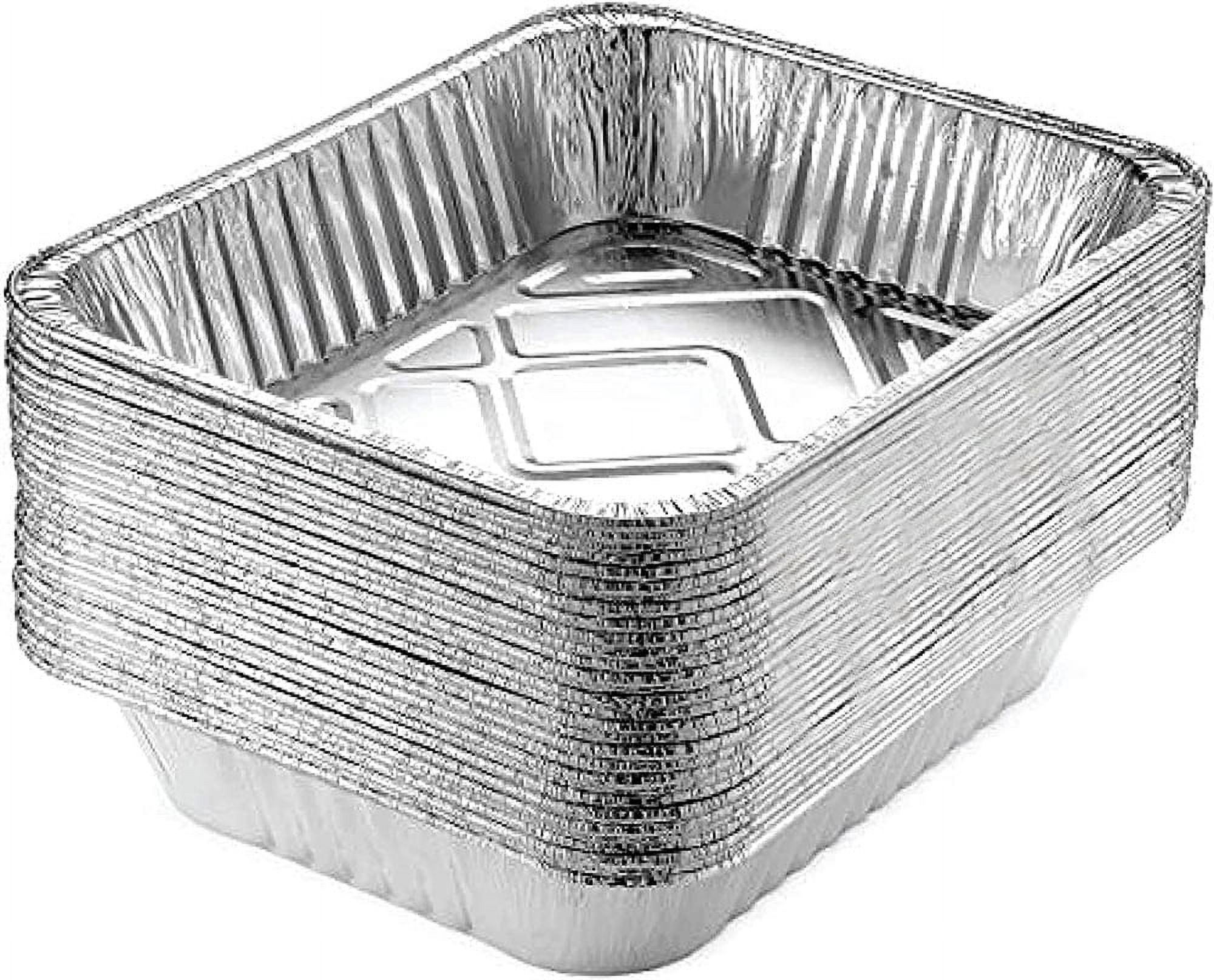 "NOGIS 9""x13"" Aluminum Foil Pans (50 Pack) | Disposable Grill Tray ...