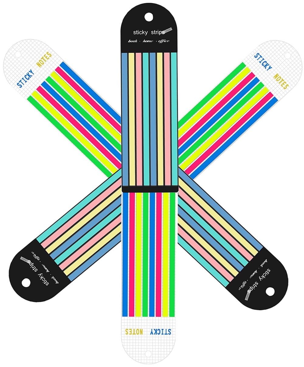 NOGIS 960Pcs Highlighter Tape, Long Page Tabs Transparent Highlighter ...