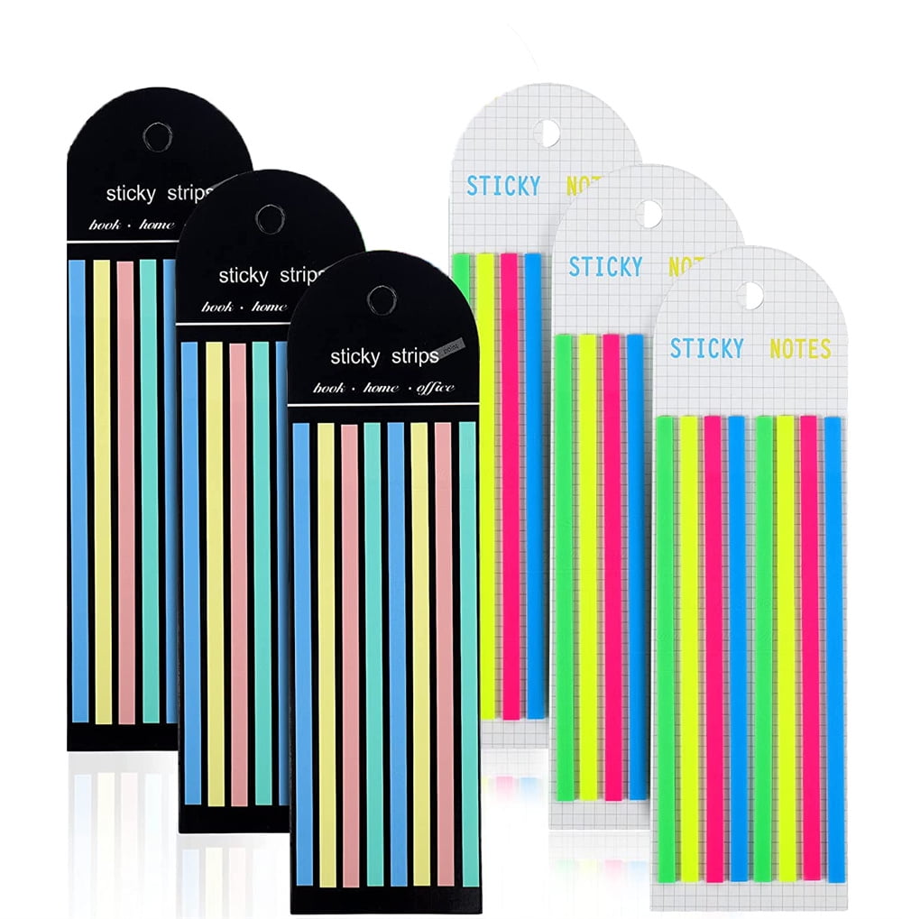 NOGIS 960Pcs Highlighter Tape, Transparent Sticky Long Page Markers ...