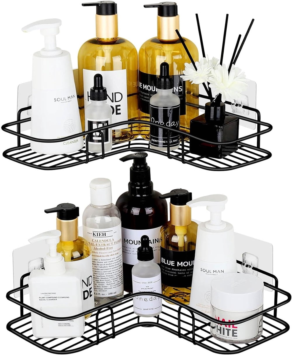 NOGIS Adhesive Corner Shower Caddy, Non-Drilling Corner Shelf Hanging ...