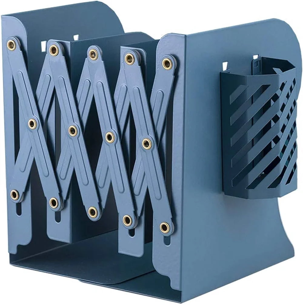 NOGIS Adjustable Bookends, Book Holder, Metal Desktop Organizer Storage ...