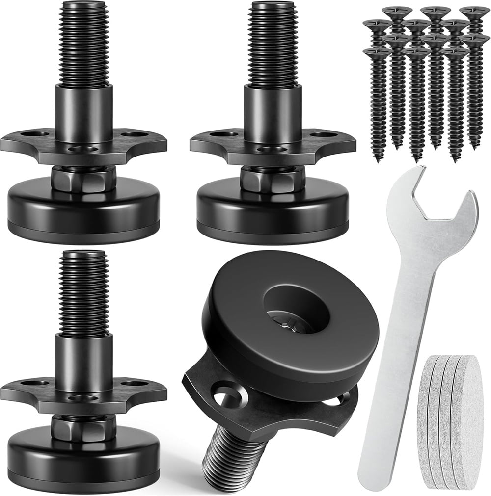 NOGIS Adjustable Leveling Feet, 3/8"-16 Thread T-Nut Kit Furniture ...