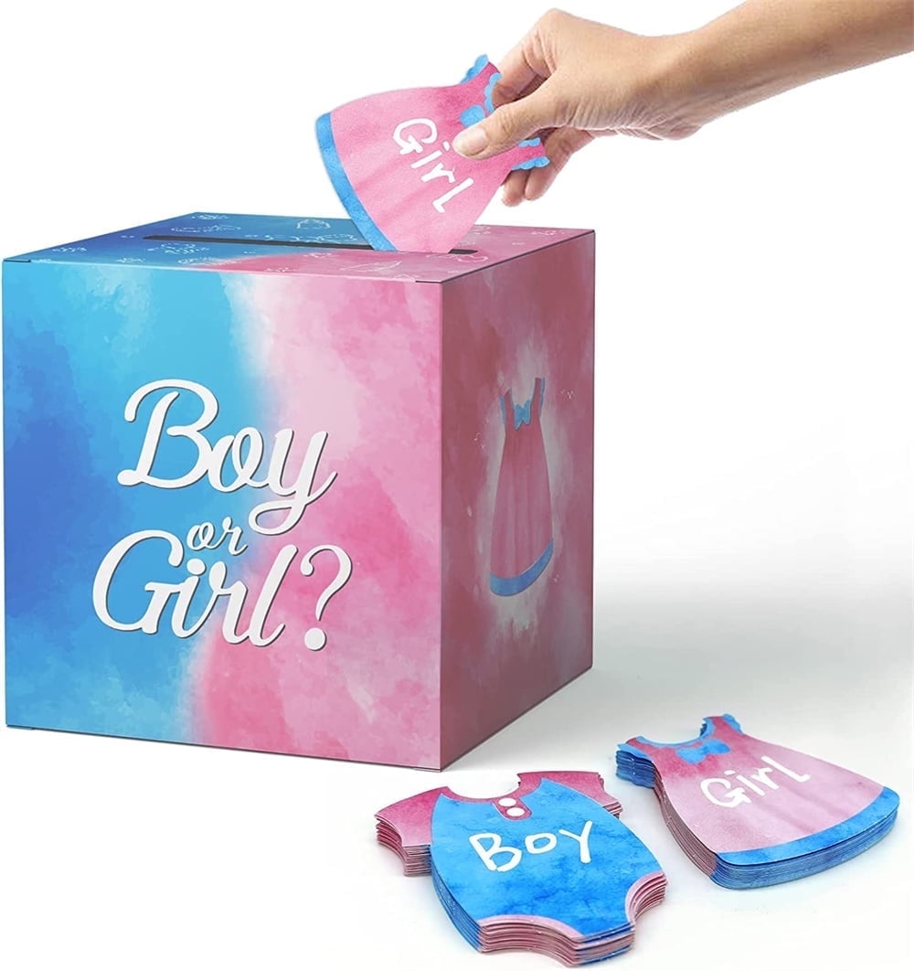 NOGIS Baby Gender Reveal Voting Box Cast Your Vote Games Invitations ...