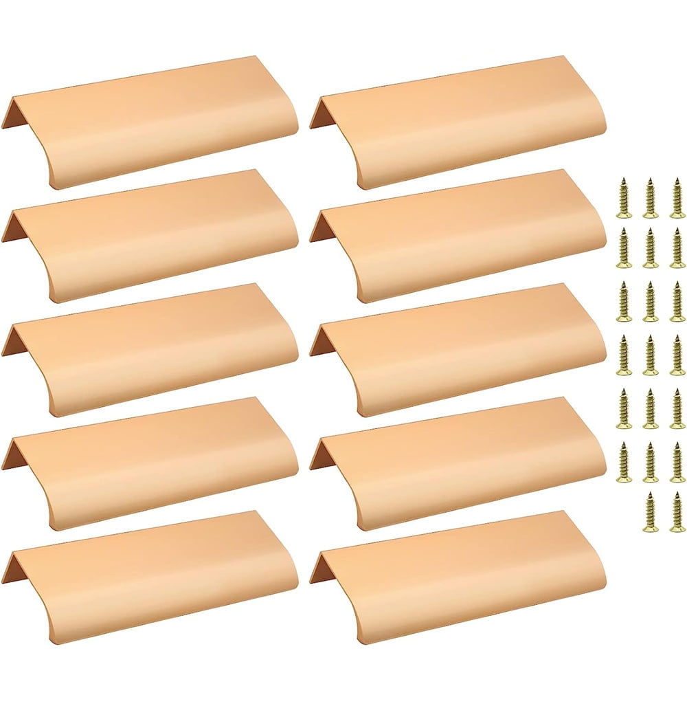 NOGIS Back Mount Finger Edge Pull 150mm/5.9", Aluminum Hidden Handle ...