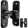 NOGIS Barn Door Lock Hardware - 90/180 Degree Heavy Duty Gate LatchesLatch: Safety Door Bolt ...