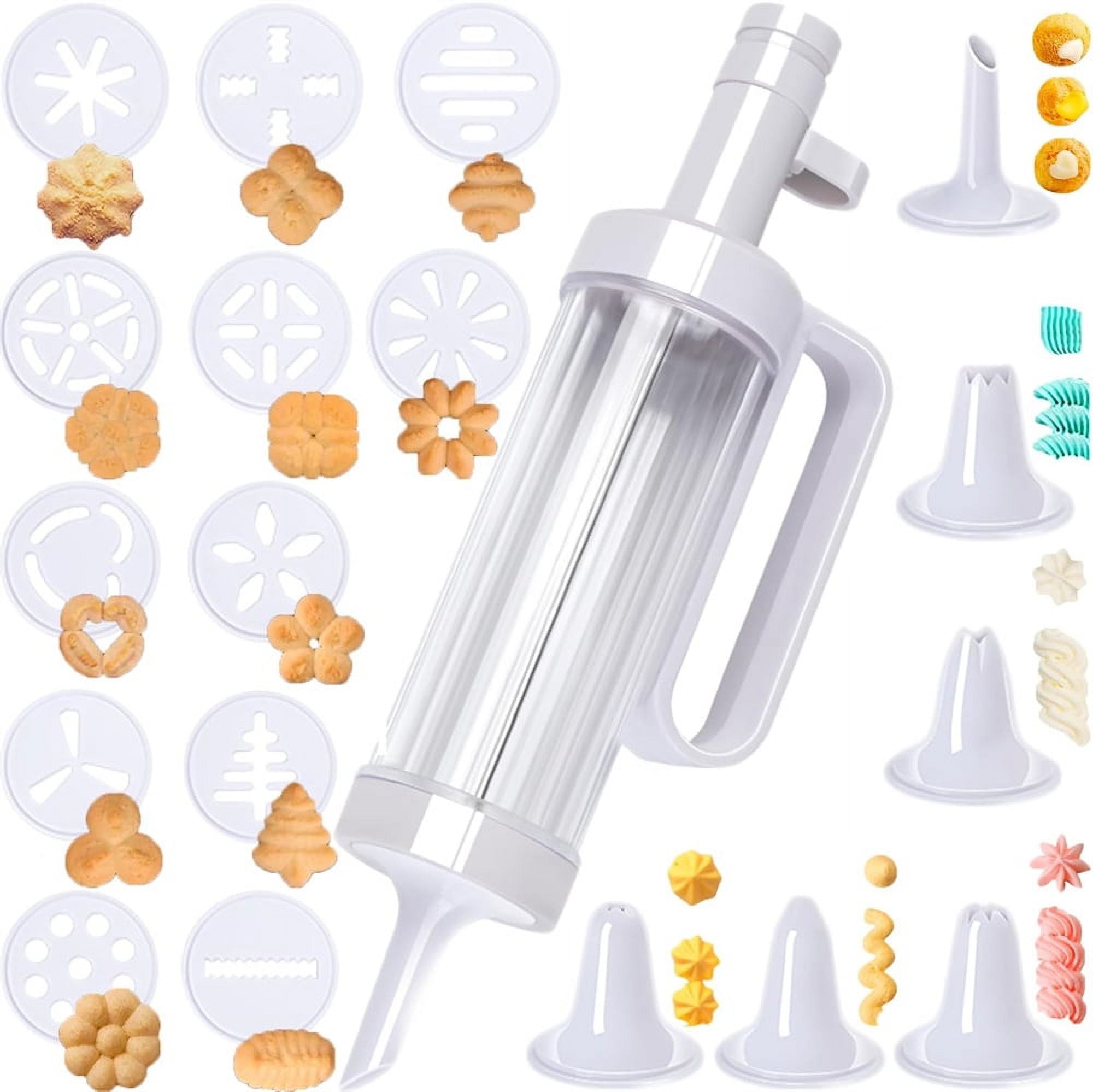 NOGIS Cake Decorating Syringe Set, Cookie Press Maker Discuits Mold ...