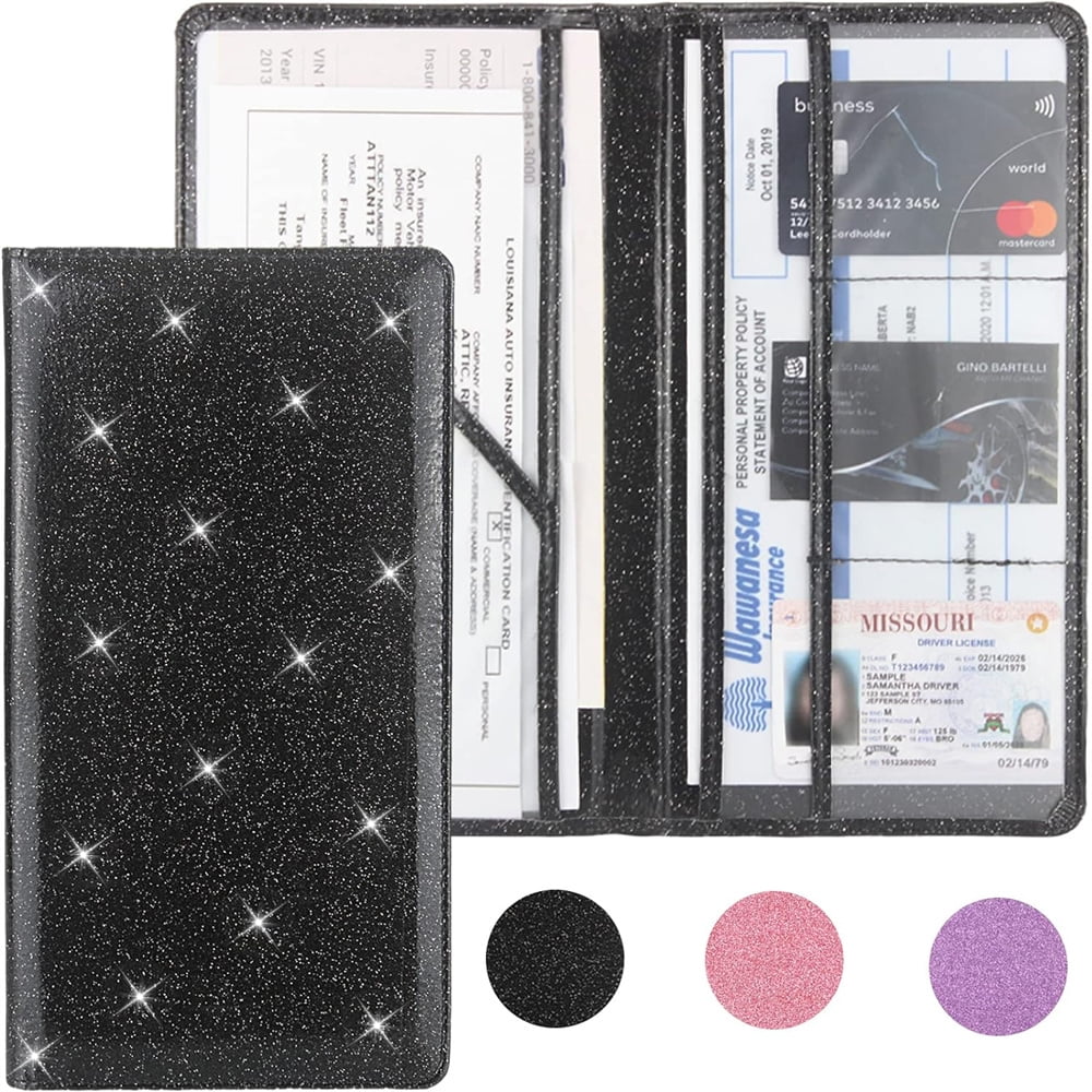 NOGIS Car Registration and Insurance Card Holder with Magnetic Closure ...